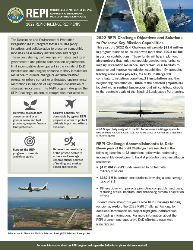 Readiness and Environmental Protection Integration > Resources ...