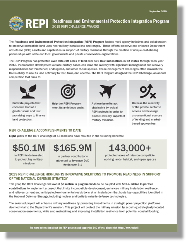 Readiness and Environmental Protection Integration > Resources ...